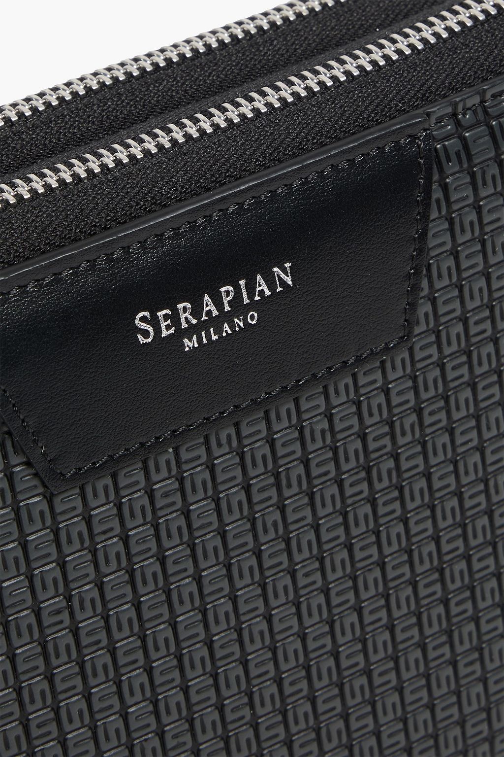 SERAPIAN Embossed Coated Canvas Travel Wallet – Luxury Organizer for ...